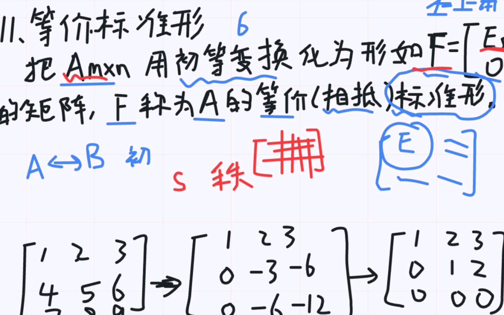 线性代数(7)矩阵的等价标准形