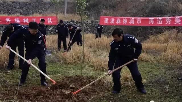 【平安守护】淅川县公安局开展植树造林活动