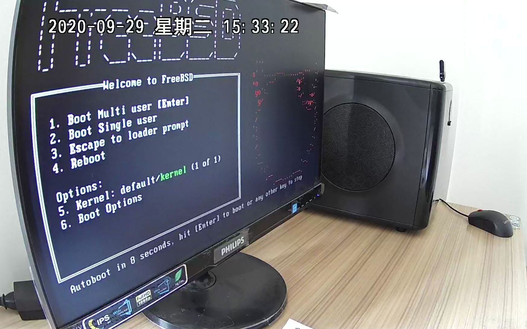 安装FreeBSD 12系统 - 设置中文汉字显示