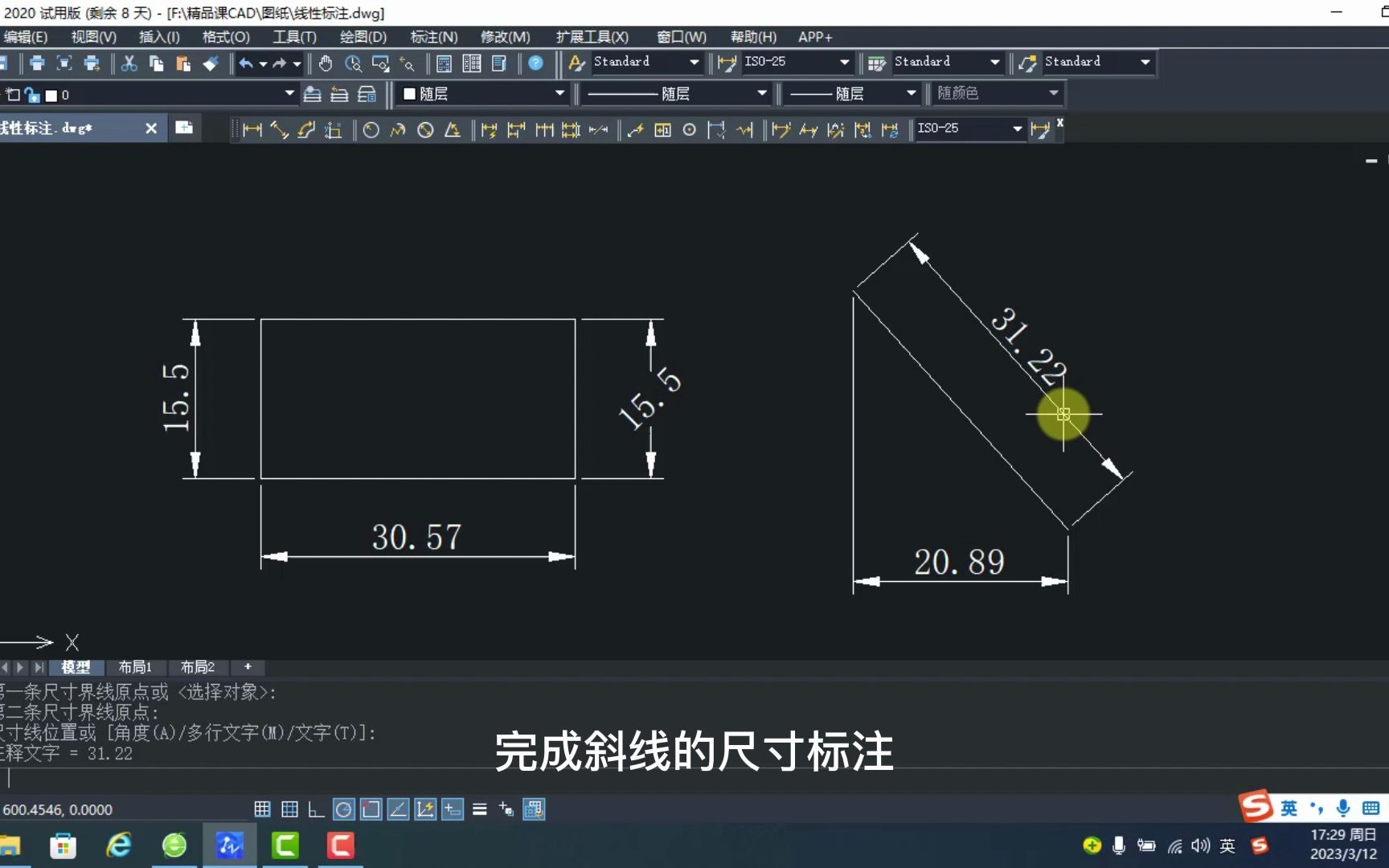 4-4-6操作视频:线性标注