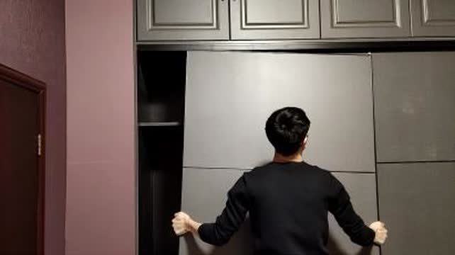 定制推拉门安装全过程,不到.