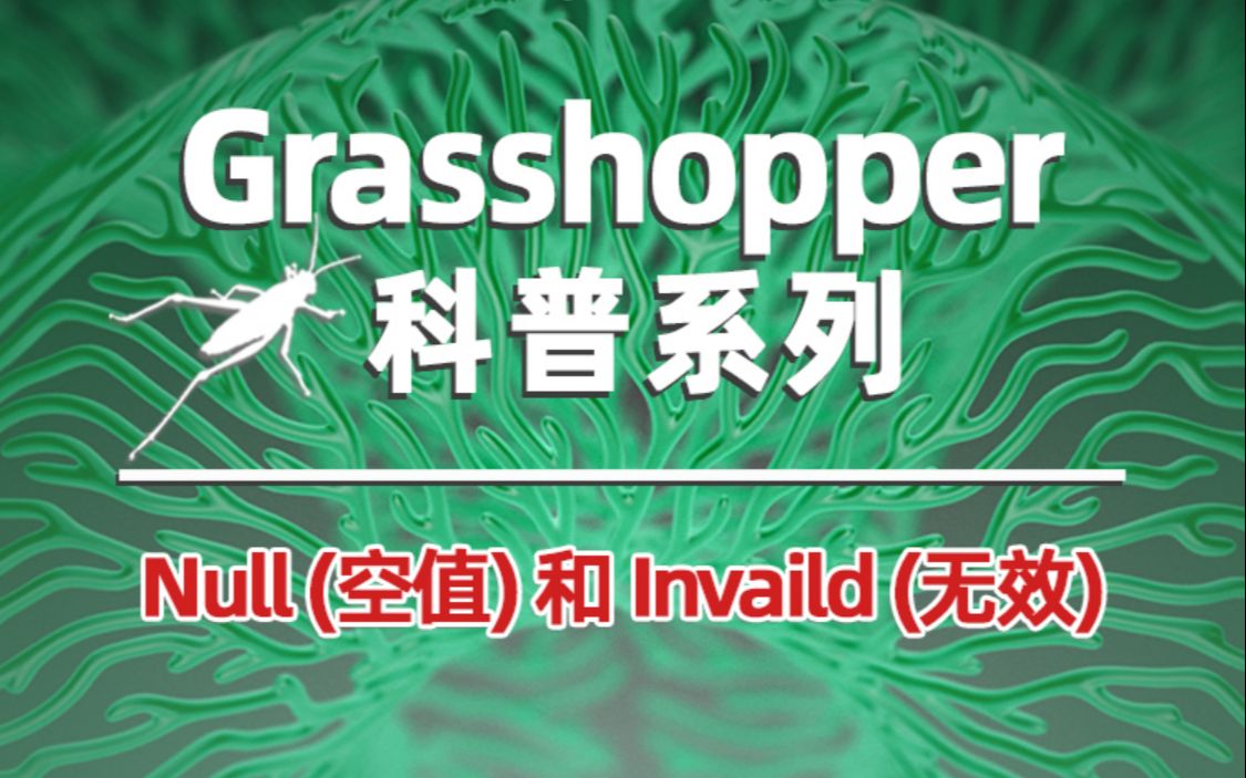 Grasshopper 知识点科普 9 Null (空值) 和 Invaild (无效)