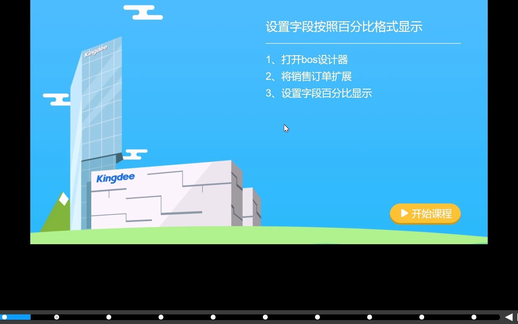 金蝶应用-设置字段百分比显示