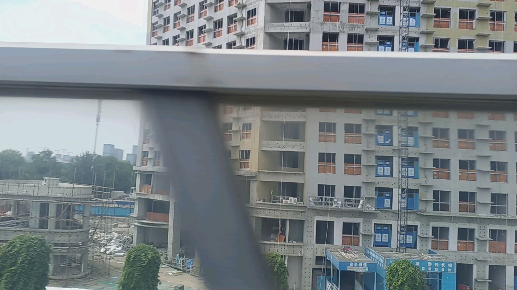 【UP主实拍】天津地铁11号线东江道站施工现场(天津地铁1号线车内...