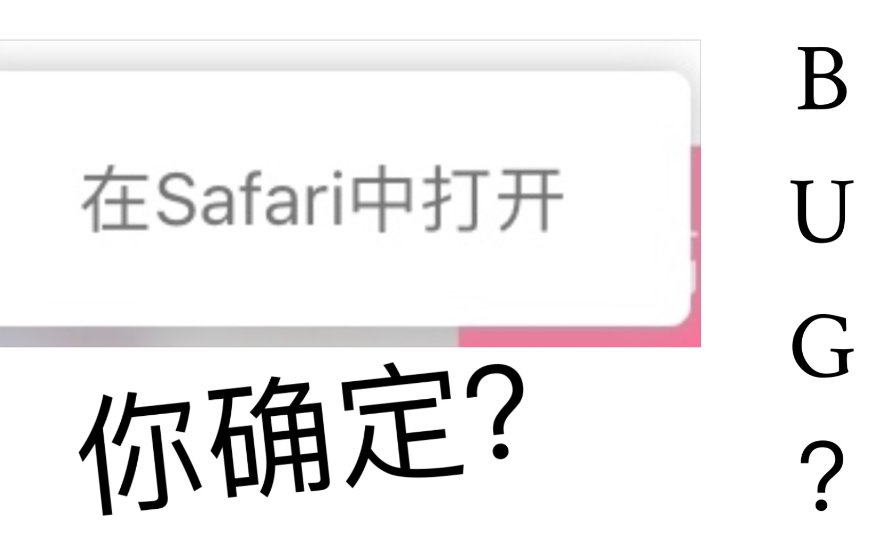 你确定是在Safari中打开?实测客户端帮打开了另外的一个应用?神奇?