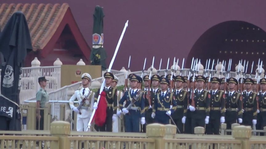 天安门广场升国旗仪式,我拍到了完整版,你绝对没见过