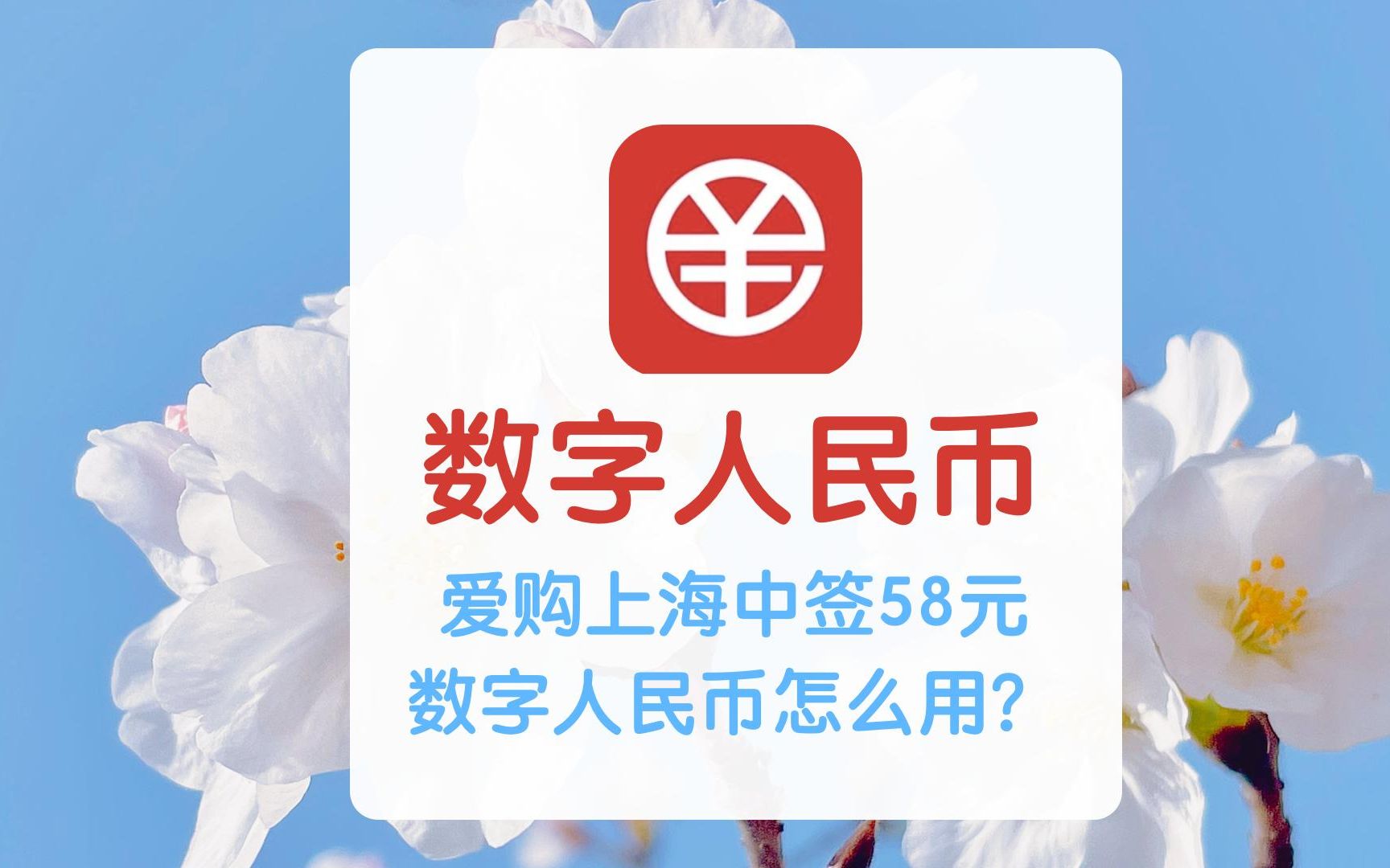 爱购上海电子消费券中签 58元数字人民币红包怎么使用?