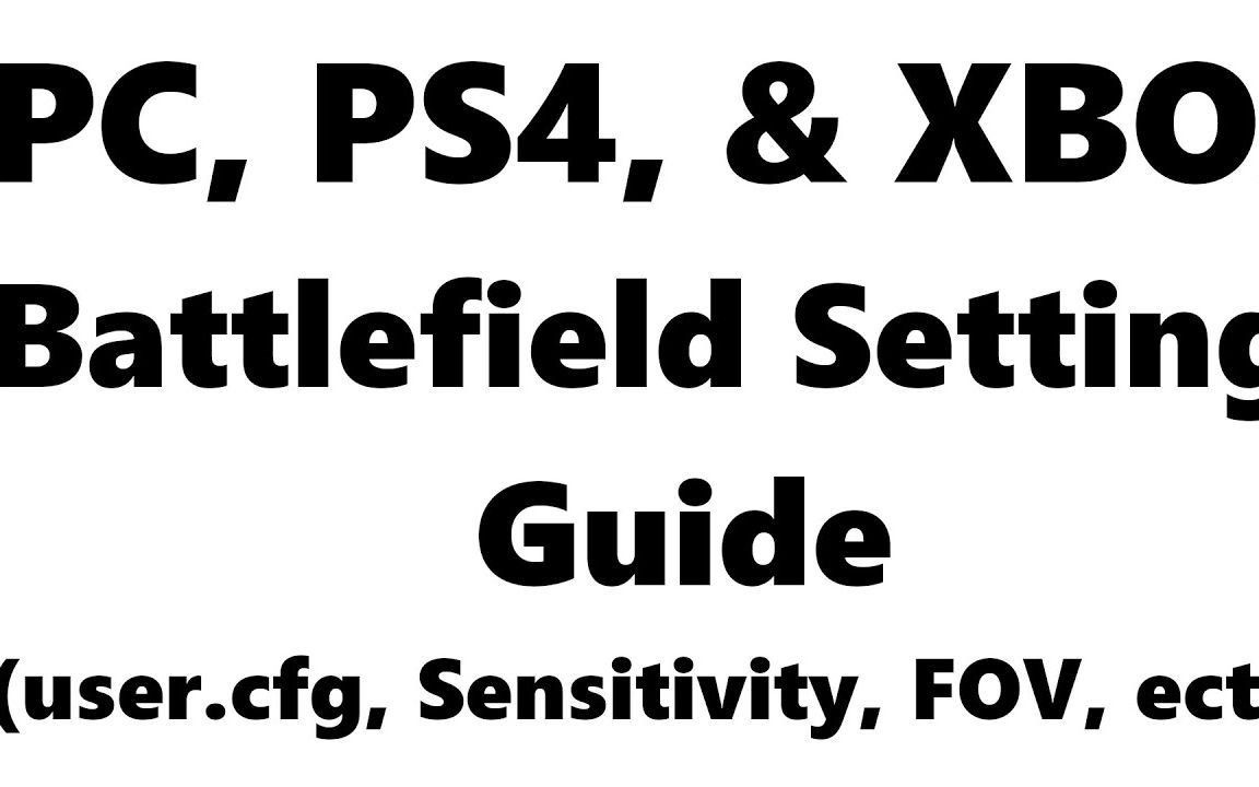 【OmniEnders】《战地5》关于游戏设置的建议Comprehensive BF5 ...