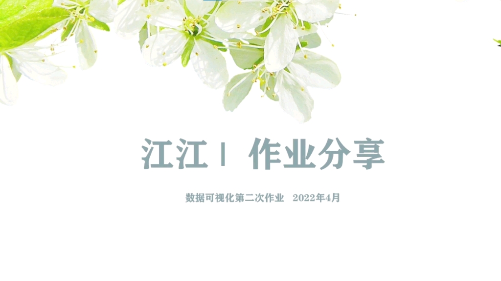 作业分享vlog | 数据可视化案例分享