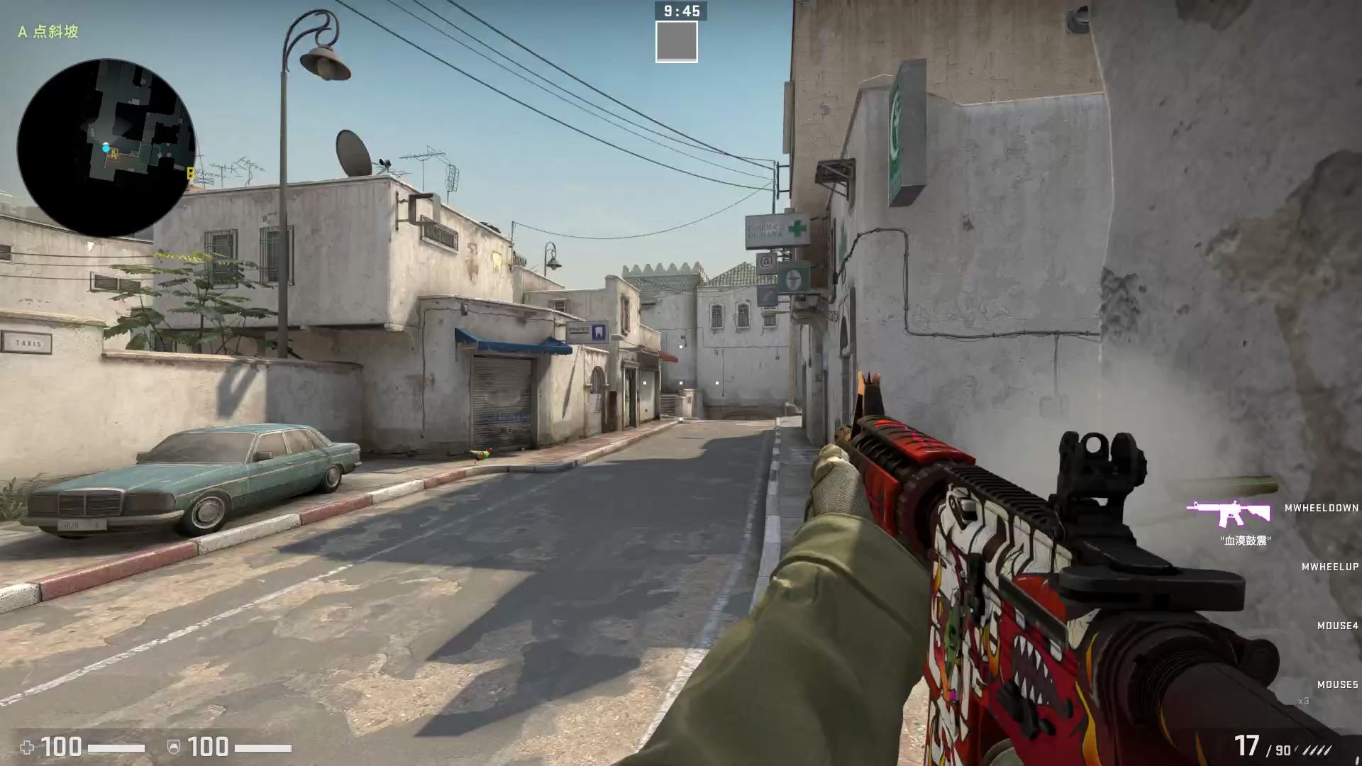 【钥匙丝线】《csgo》有人质疑我教学太近?史上最远的m4a4压枪教学...