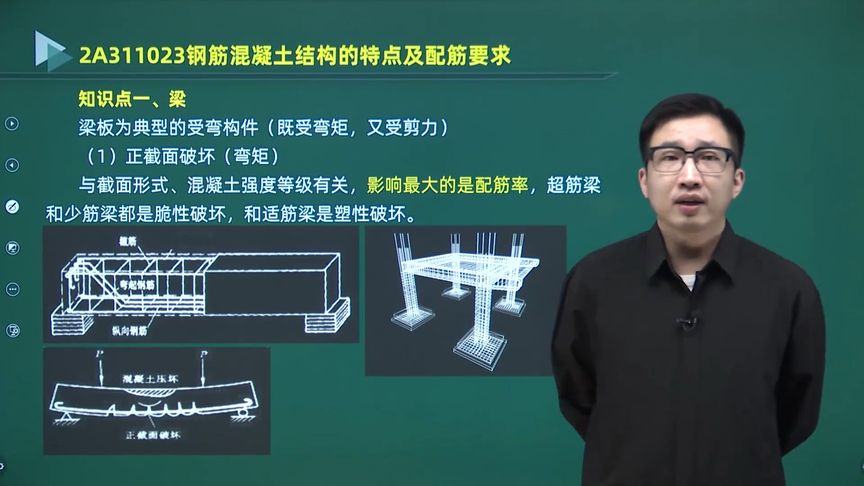 钢筋混凝土结构的特点及配筋要求知识点一:梁