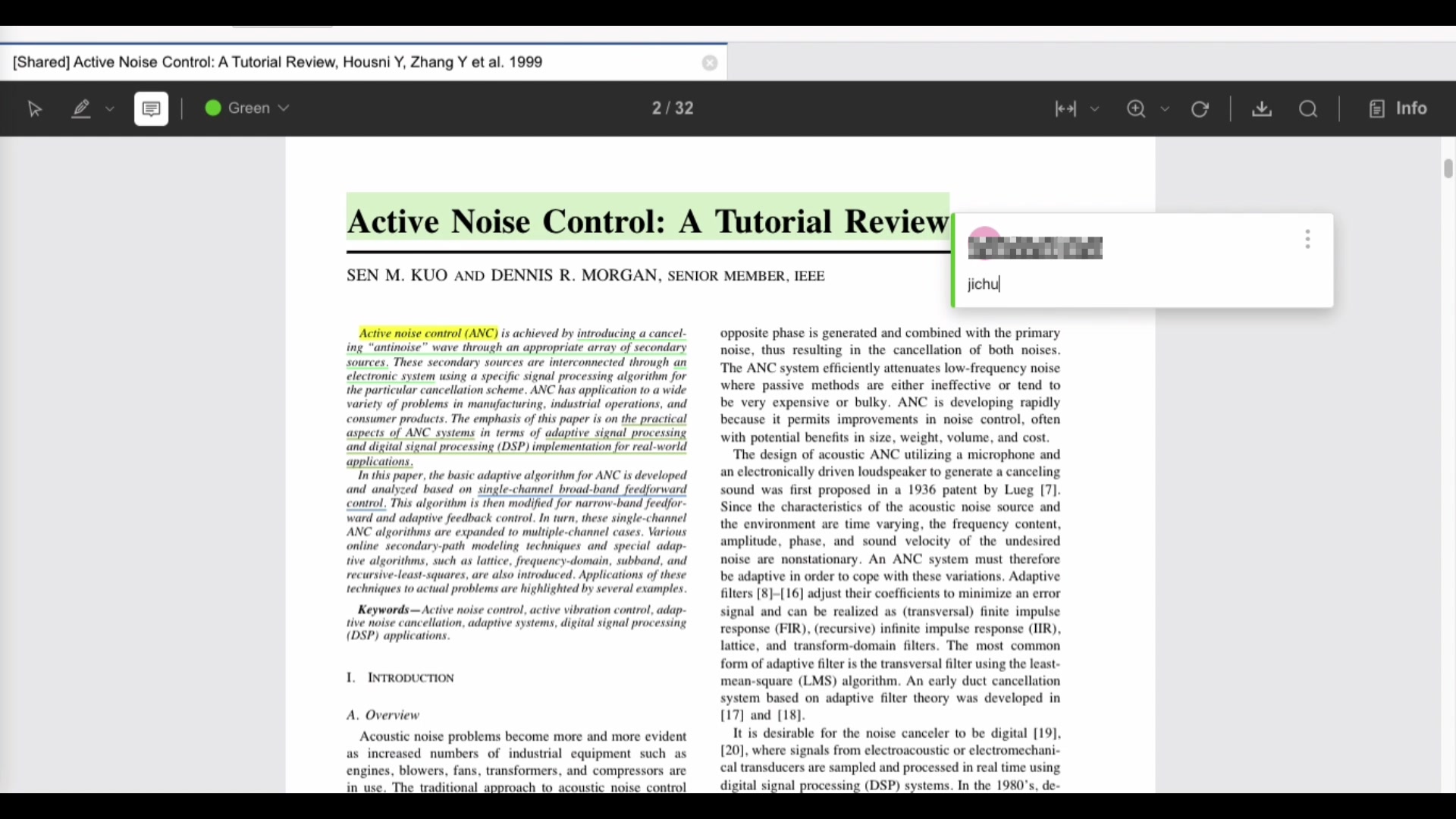 推荐两个阅读英语文献的工具:文献管理软件Mendeley;记录笔记的网页...