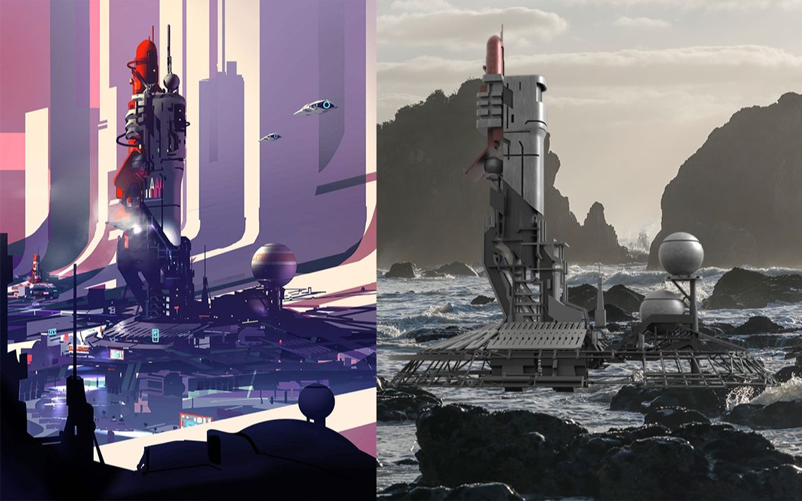 3dmax-科幻场景模型制作教程。3d建模基础教程