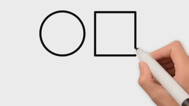 儿童简笔画,儿画画几何形状学习下