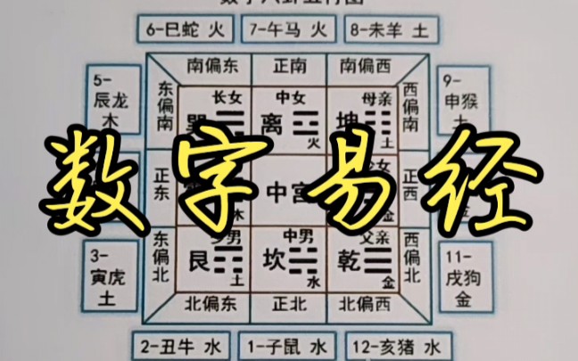 数字易经!1-12数字代表的属相