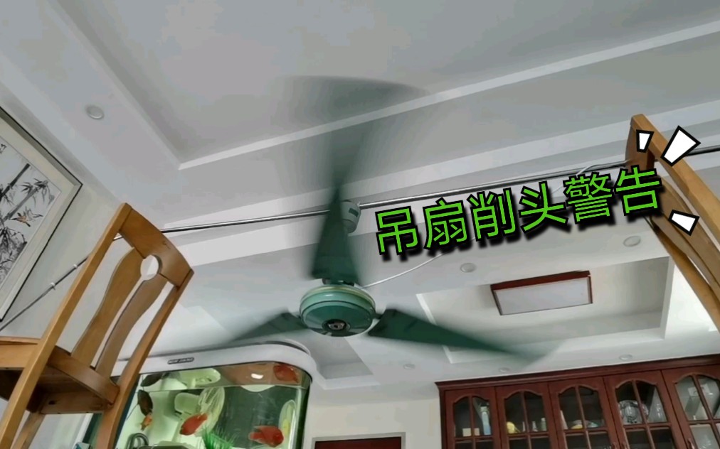 【电风扇】在家低空试验古董吊扇