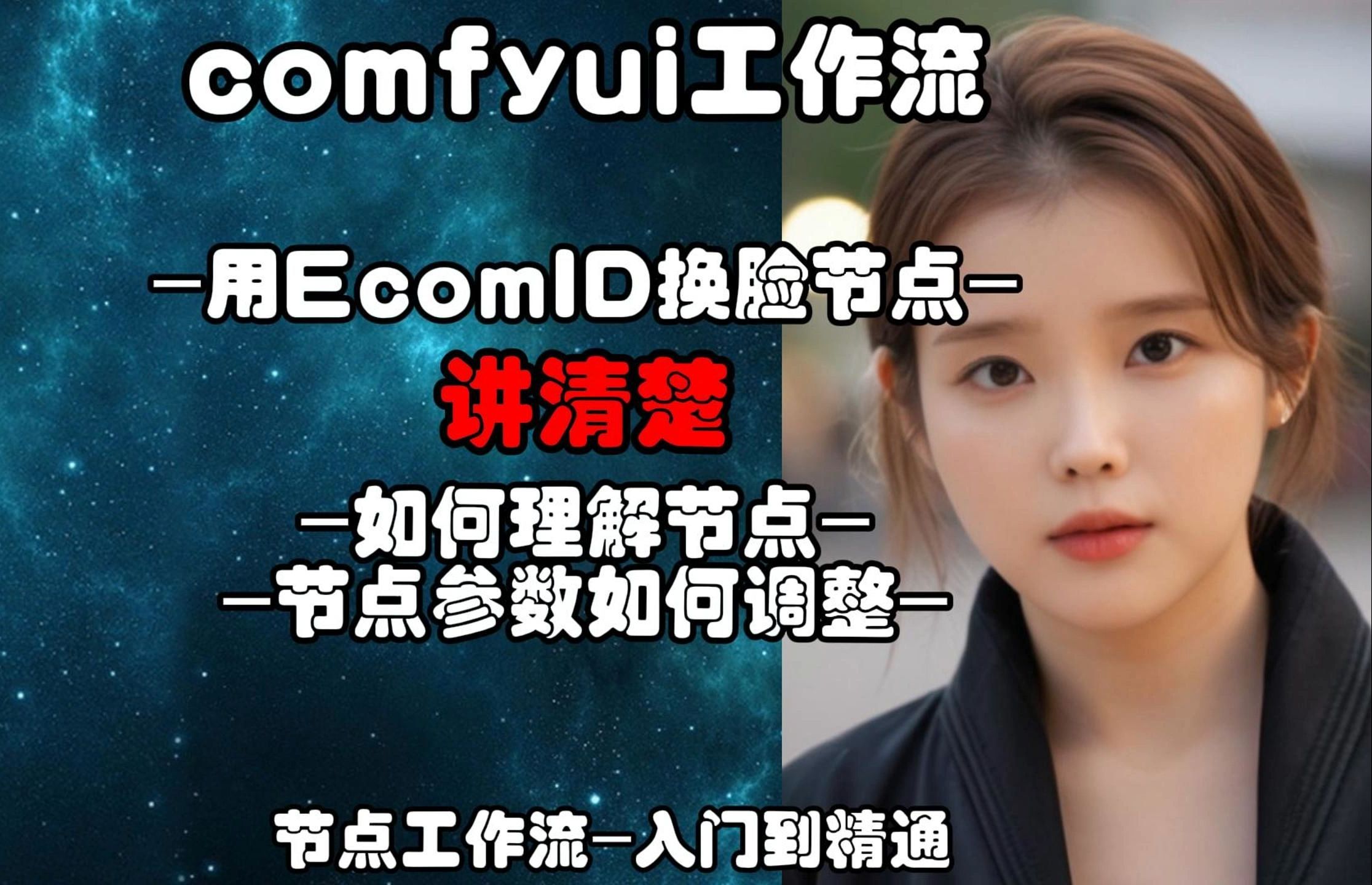 【comfyui工作流】EcomID保姆级测试和使用流程,节点工作流-从入门...