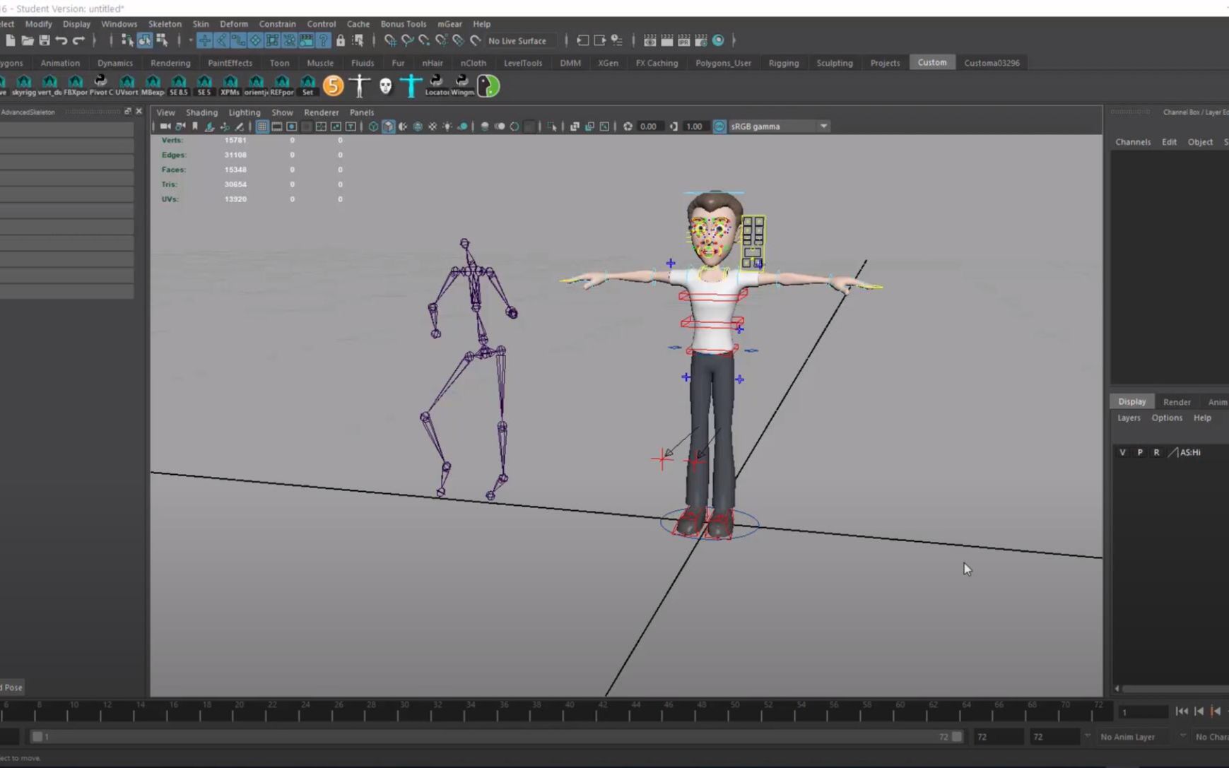 Copy Mocap from Motionbuilder to Maya's Advanced Skeleton