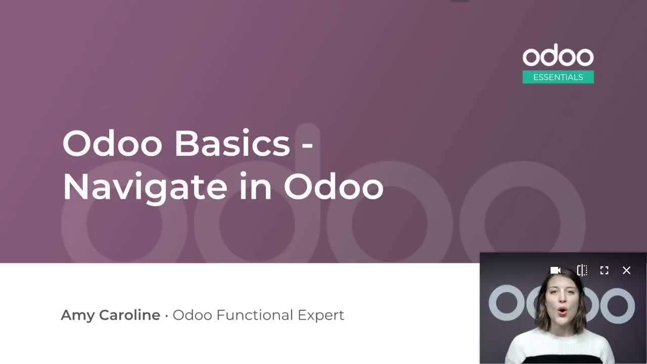 Odoo官方课程Odoo课程Odoo基础Navigate in Odoo - Odoo Basics