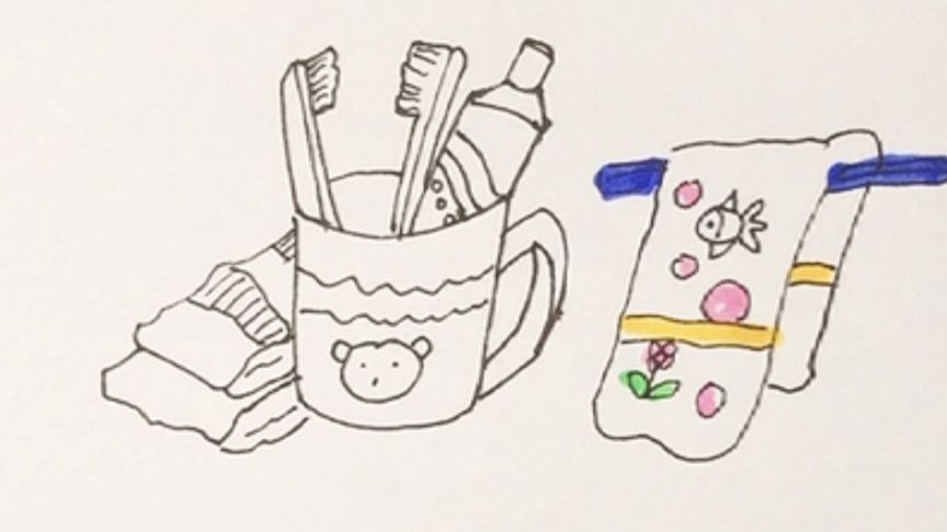 儿童美术绘画教程,生活用品系列简笔画