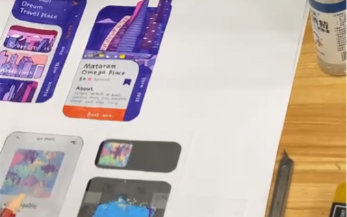 广美视传设计考研交互设计界面设计手绘