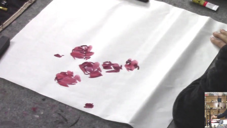 写意牡丹画法,用笔尖蘸取胭脂画花头,这些细节要注意