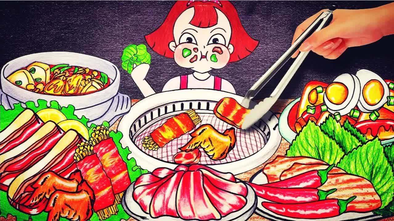 定格动画 美味的韩国料理 动漫 动画