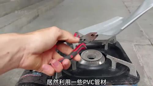 739.真是天才的发明,小伙居然利用废弃的pvc管材纯手工打造台架钻