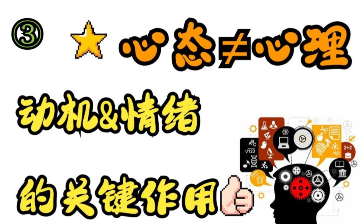 心态≠心理;动机与情绪的作用--每天懂点心理学3