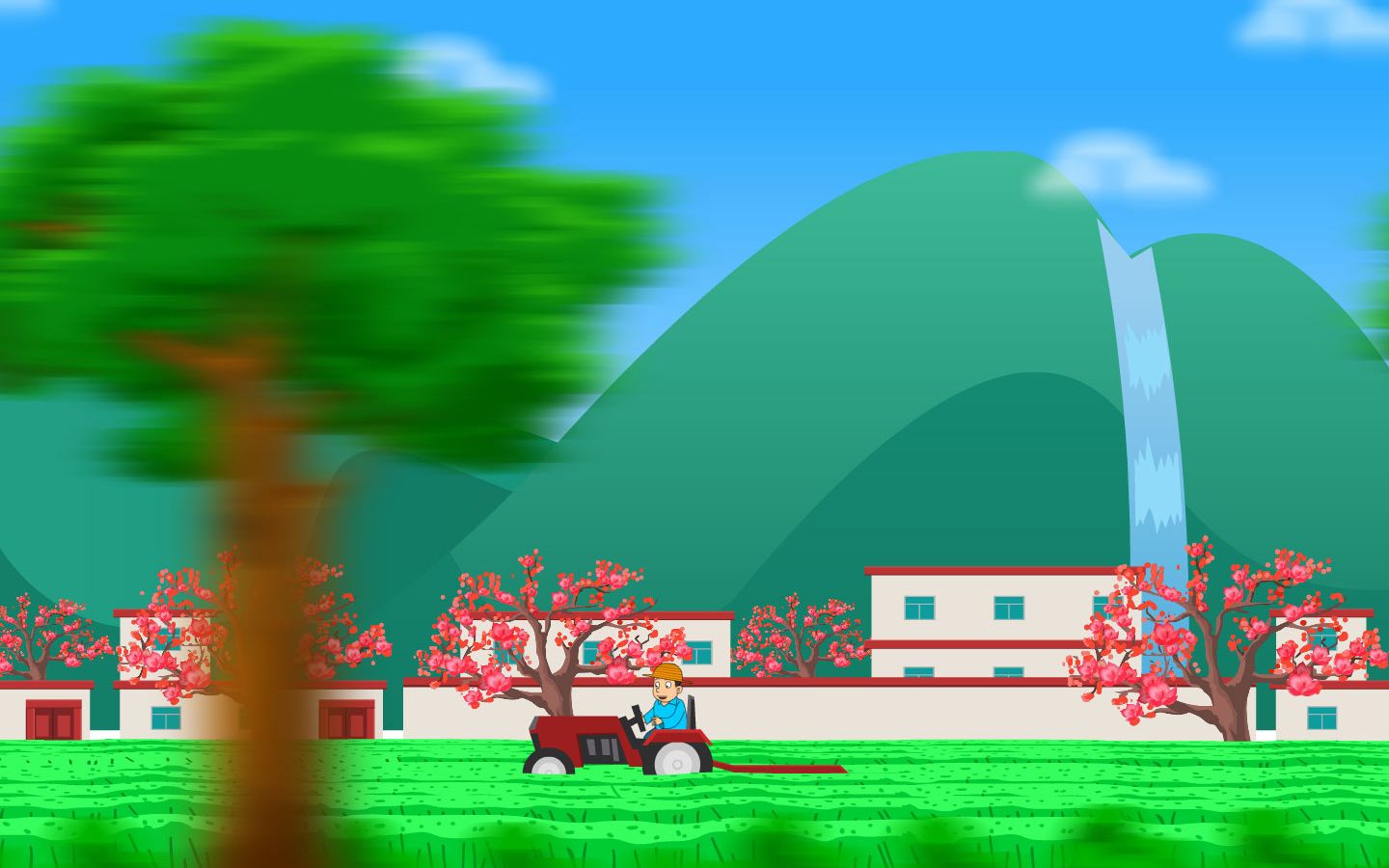 【dodoup.Animate动画教程】制作奔驰的原野场景动画