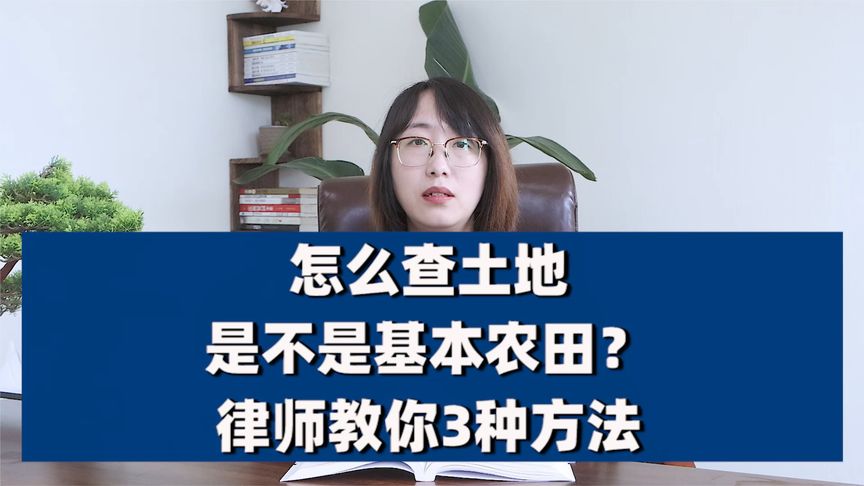 怎么查土地是不是基本农田?律师教你3种方法!