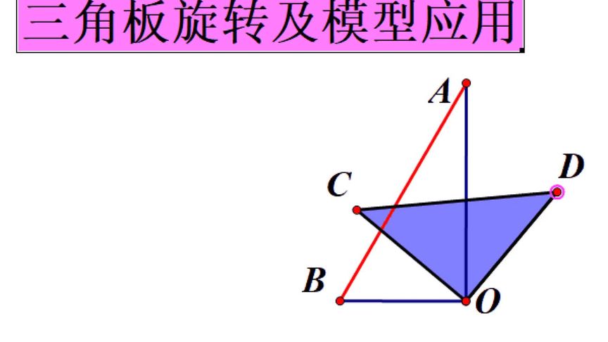三角板的旋转及模型的应用