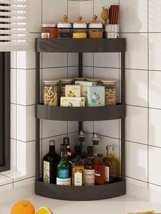 家里的转角于万别再浪费了,试试放这个 厨房转角位置放上一款这样的#...