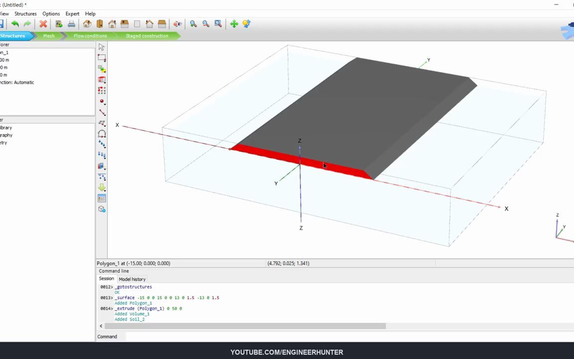 如何在 Plaxis 3D 中对沥青路上的移动荷载进行建模