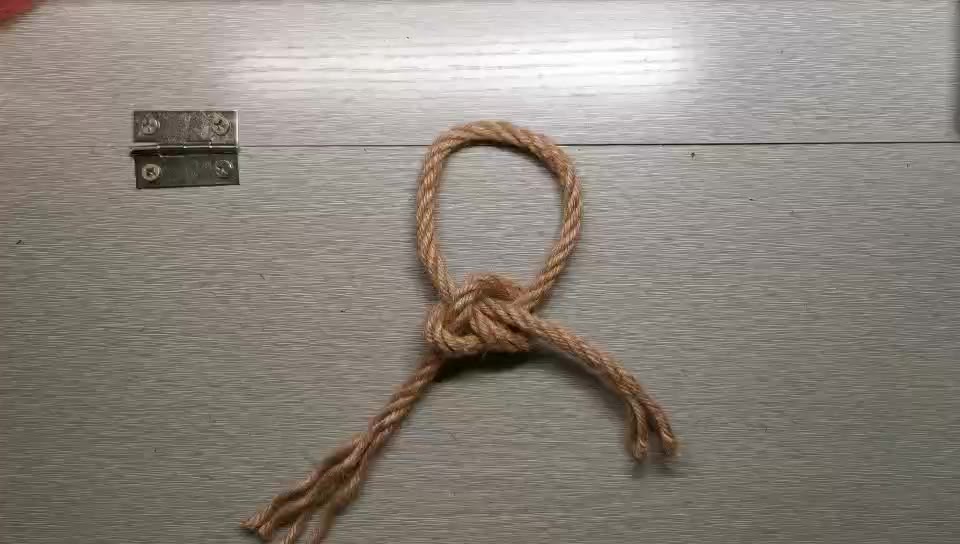 可爱渔绳结——单撩板结