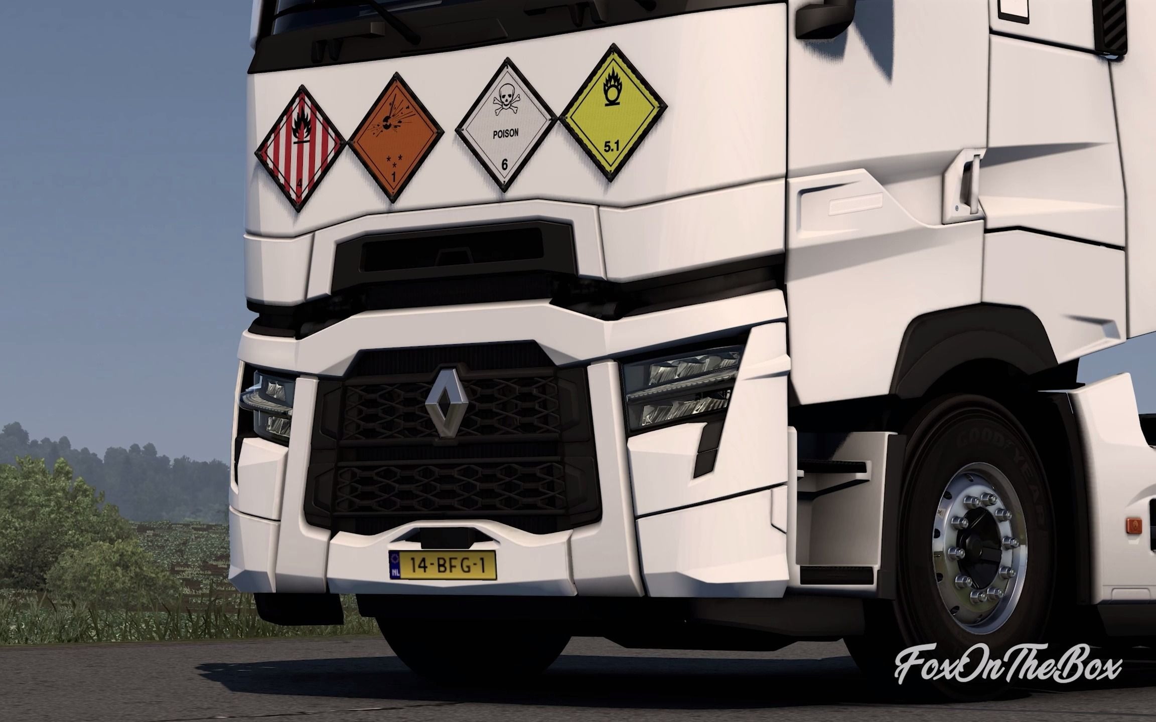 欧卡2Mod:雷诺T 动态标志 Animated ADR Signs For Renault T - Euro ...