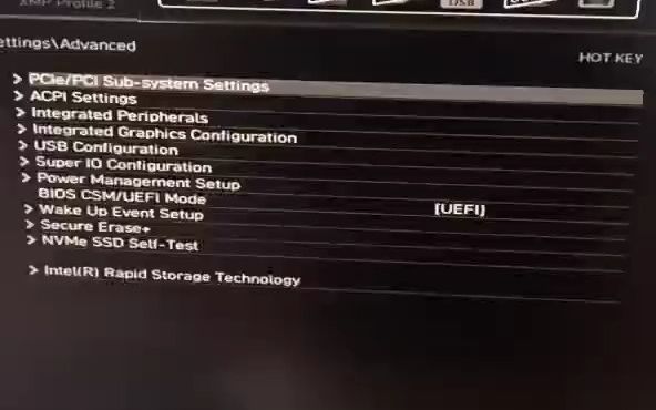 UEFI无盘BIOS中设置选项