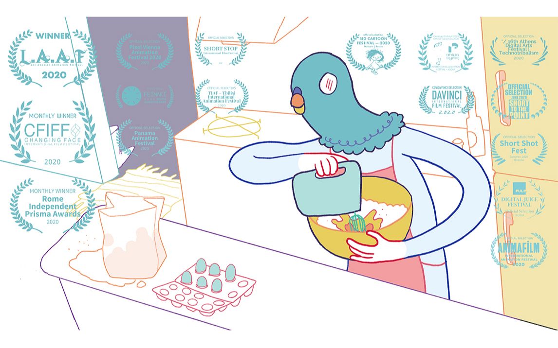 【个人获奖毕业动画】当少女的头磕飞了《叭叭呓语/Babble Bubble》...