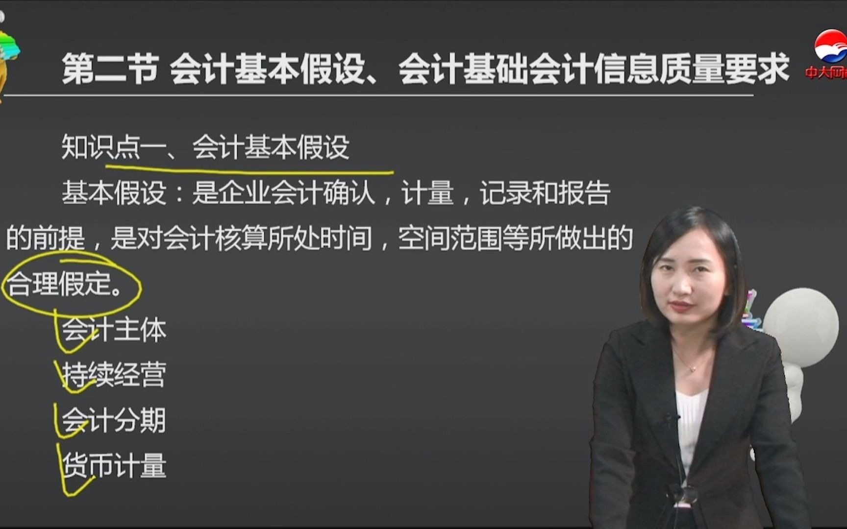 2021年初会实务 第一章 第二节 会计基本假设