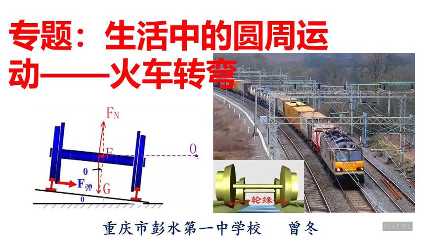 生活中的圆周运动—火车转弯#高中物理#微课