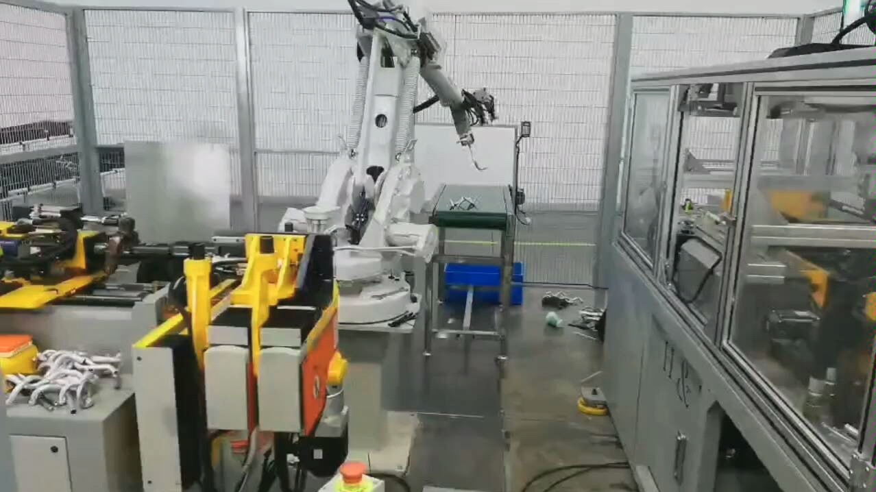全自动高速上下料弯管机视频