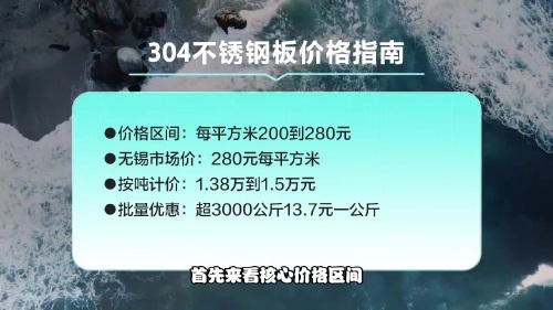3mm不锈钢板304一平多少钱