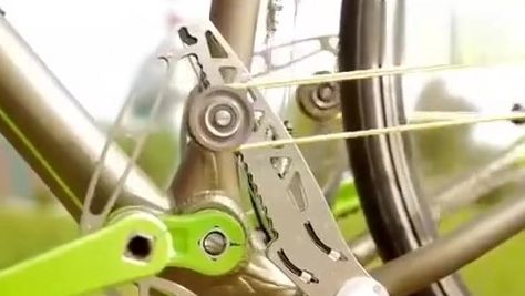 这个自行车的传动原理和溜溜球相似,你看得懂吗?