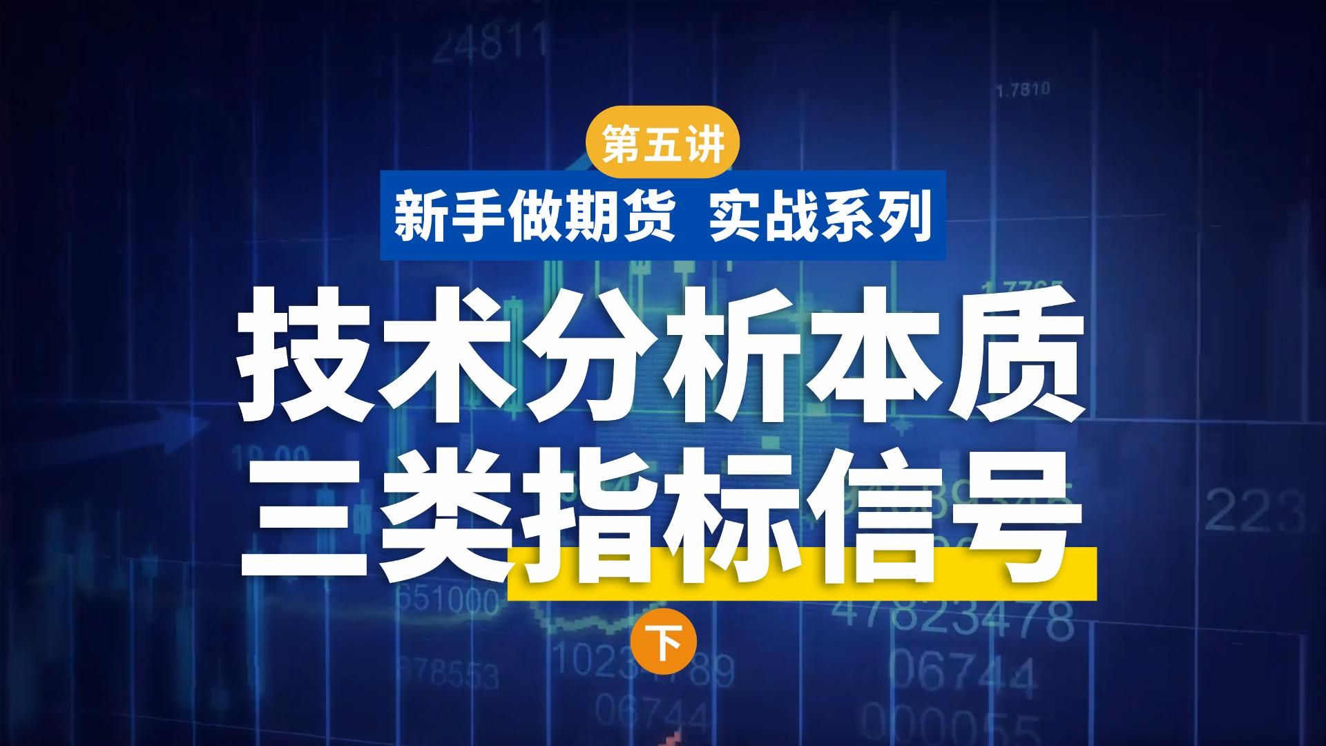 【新手做期货 实战系列】第五讲 (下):三类指标信号,你掌握了哪些?