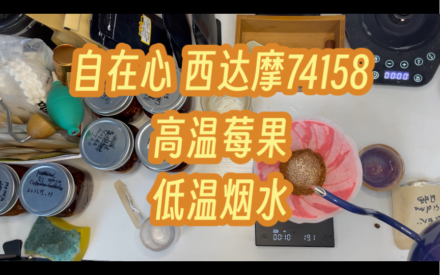 【手冲咖啡】自在心的西达摩日晒 高温下尚可 低温已经是一杯烟水了 ...