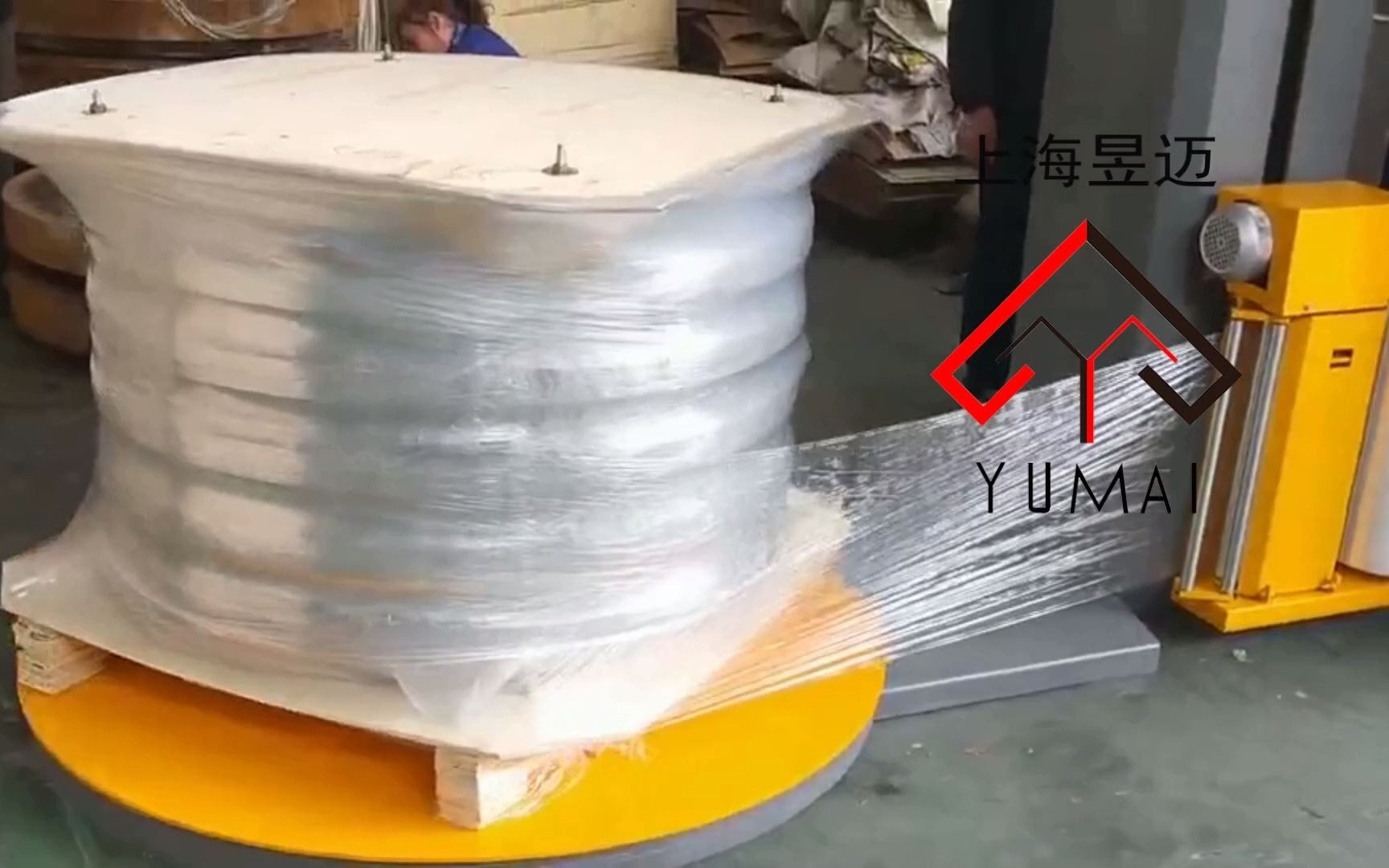 拉伸膜缠绕机 全自动上海缠绕机非标定制 悬臂式 叉车型