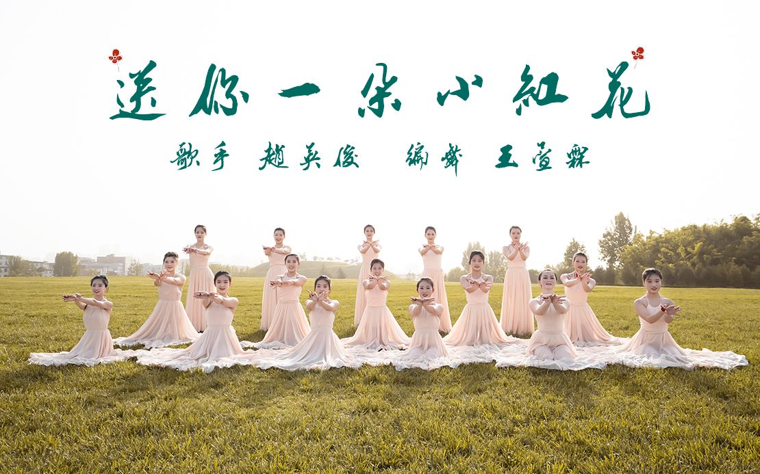 完整版《送你一朵小红花》简单好看舞蹈-【单色舞蹈】(西安)中国舞...