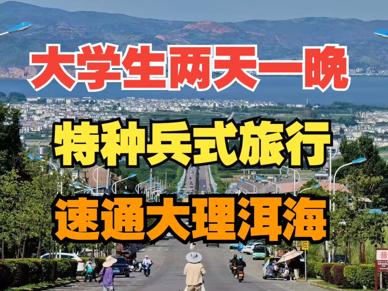 VLOG#113丨【大理之行丨第1天】大学生两天一晚特种兵式旅行速通...
