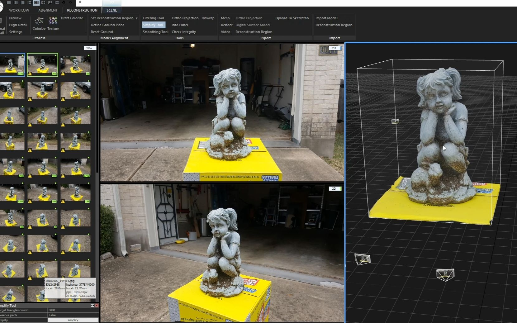 只需要手机拍照就可以生成出三维模型?!神器:RealityCapture使用流程