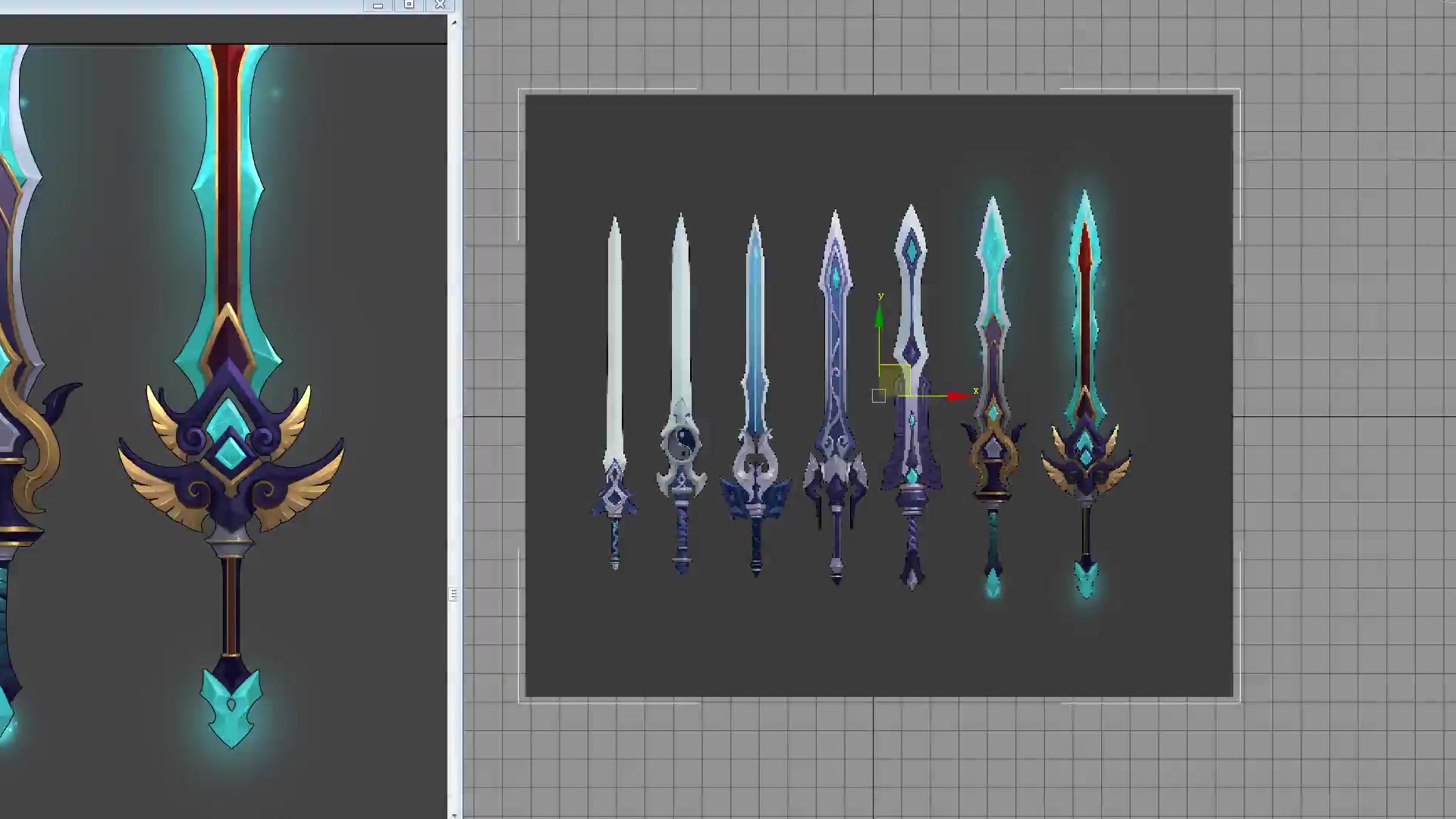 3D游戏模型道具模型制作技巧